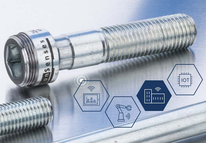 Sensor screws optimise technical production systems